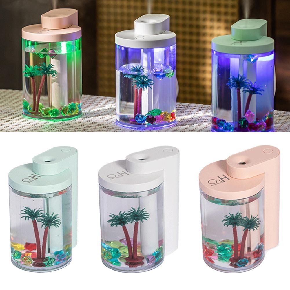 Landscape Humidifier with Changing Led Light Adjustable Mist Mode ...