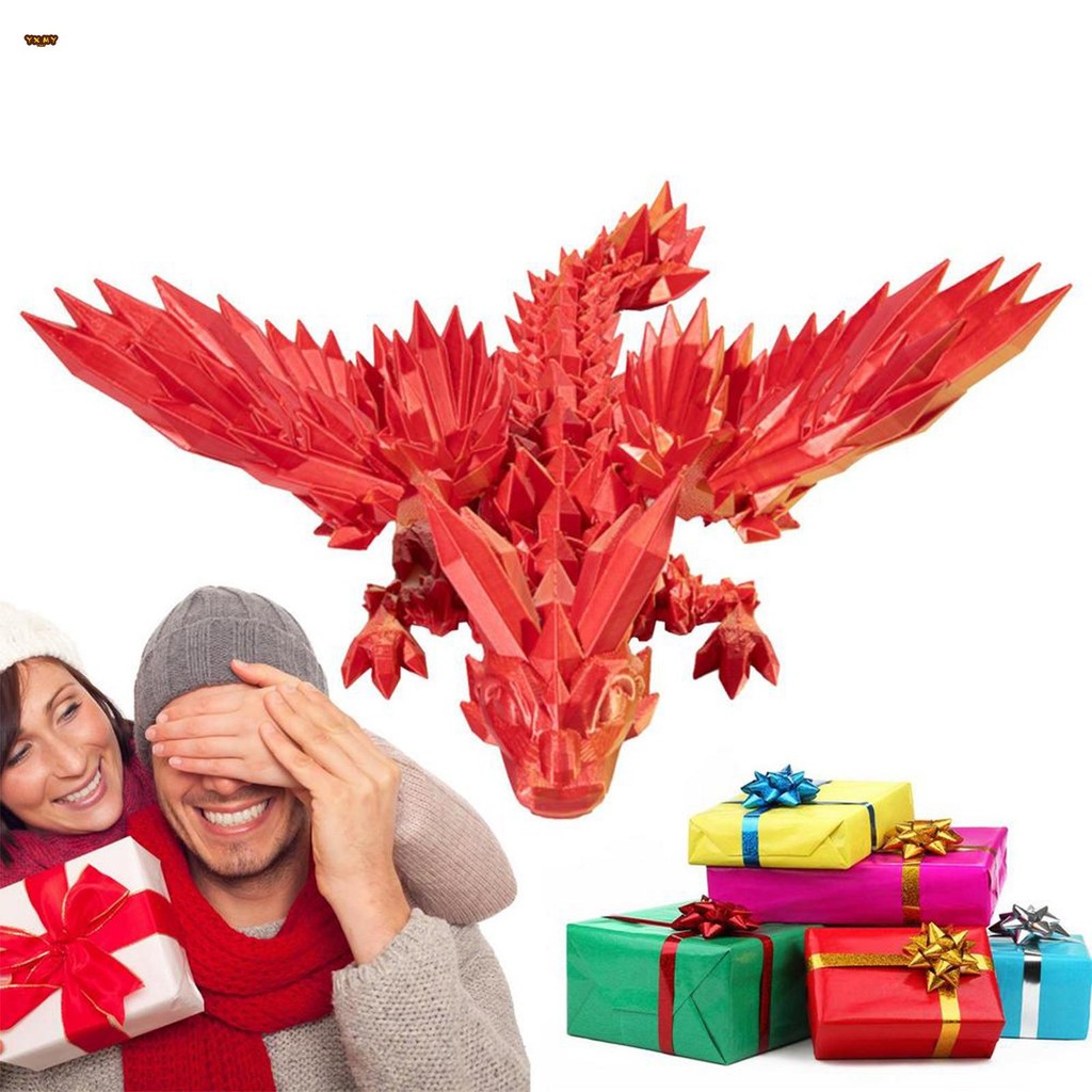 3D Printed Wings Dragon Fidget Creative Craft Tabletop Statue Toy ...