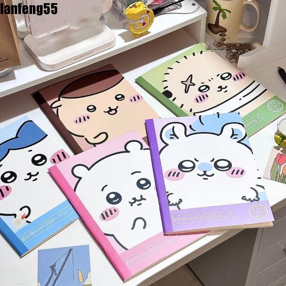 LANFENG Kawaii B5 Notebooks, Chikawa Cute B5 Writing Notepad, Weekly ...