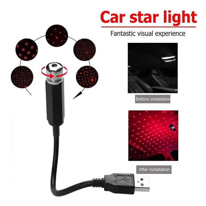 Universal Car LED Roof Projection Atmosphere Star Light Interior ...