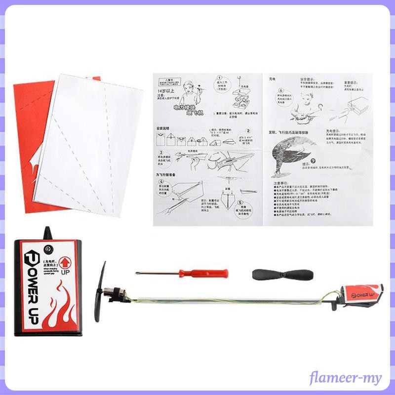 [FlameerMY] Folding RC Paper Airplane Model DIY Motor Power RC Plane ...