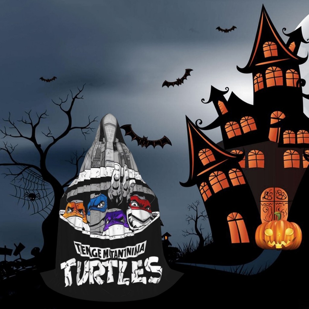 Teenage Mutant Ninja Turtles Hooded Cloak Cape Robe Costume Cosplay ...