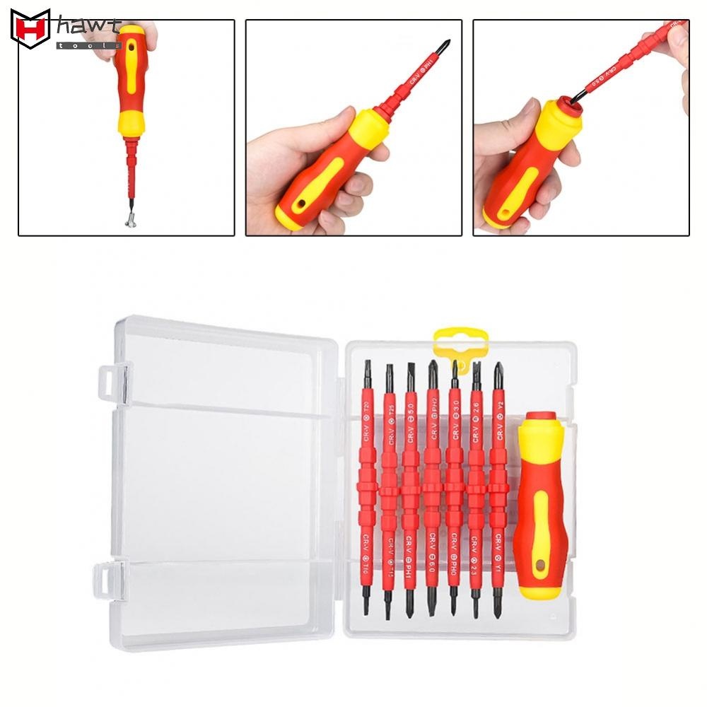 Insulated Screwdriver Set 1000V Slotted Cross for Electrical ...