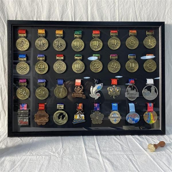 medal frame frame home decor Meletakkan meja pingat maraton menjaga ...