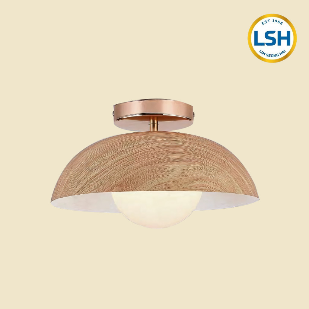 Muji Design Light Wooden Semi Flush Mount Ceiling Light IM-C24564 ...