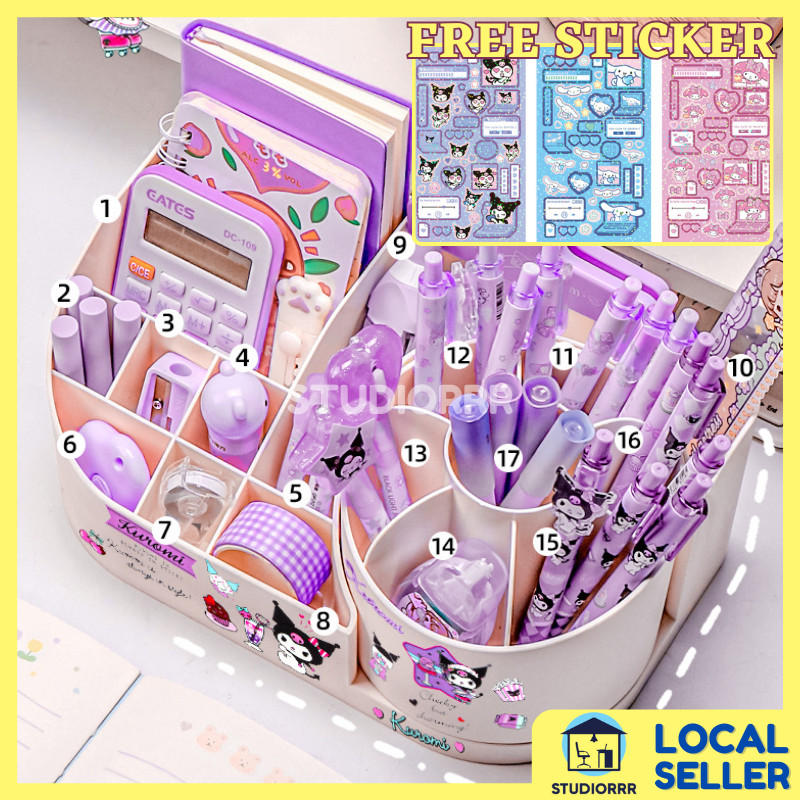 360 Rotating Multifunction Pen Holder Desktop Organizer Storage Box ...