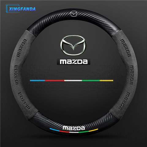 3D Carbon Fiber Leather Steering Wheel Cover for Mazda CX5 Mazda 3 2 6 ...