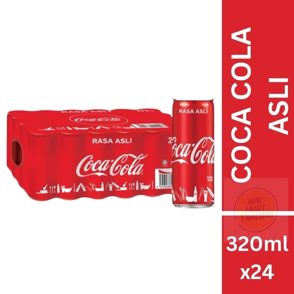 Coca-Cola Rasa Asli Less Calories (320ml x 24) | Shopee Malaysia