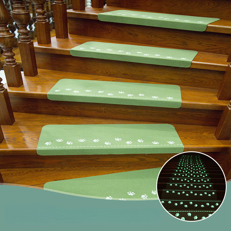 Luminous Soft Stairs Step Mats Cute Glue-free Non-slip Stairs Mats ...