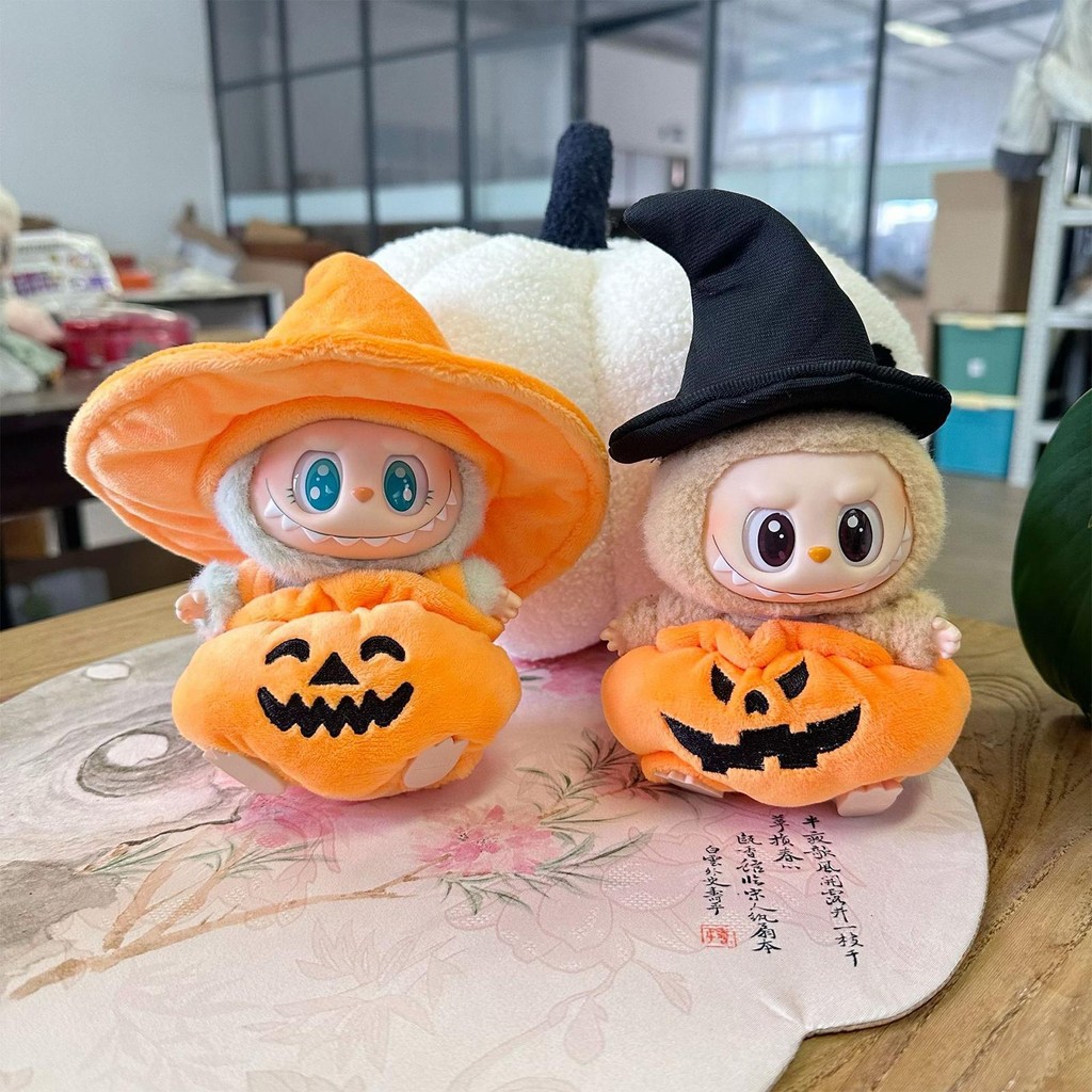 [Cloth Only] Labubu Halloween Dress Up Accessories Cute Pumpkin Labubu ...