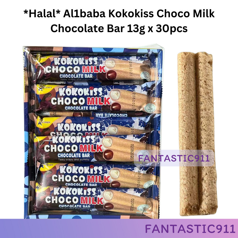 *Halal* Al1baba Kokokiss Choco Milk Chocolate Bar 13g x 30pcs ...