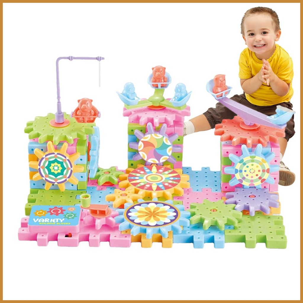 Electric Gear Building Block Toys Gears Educational Toys Reusable ...