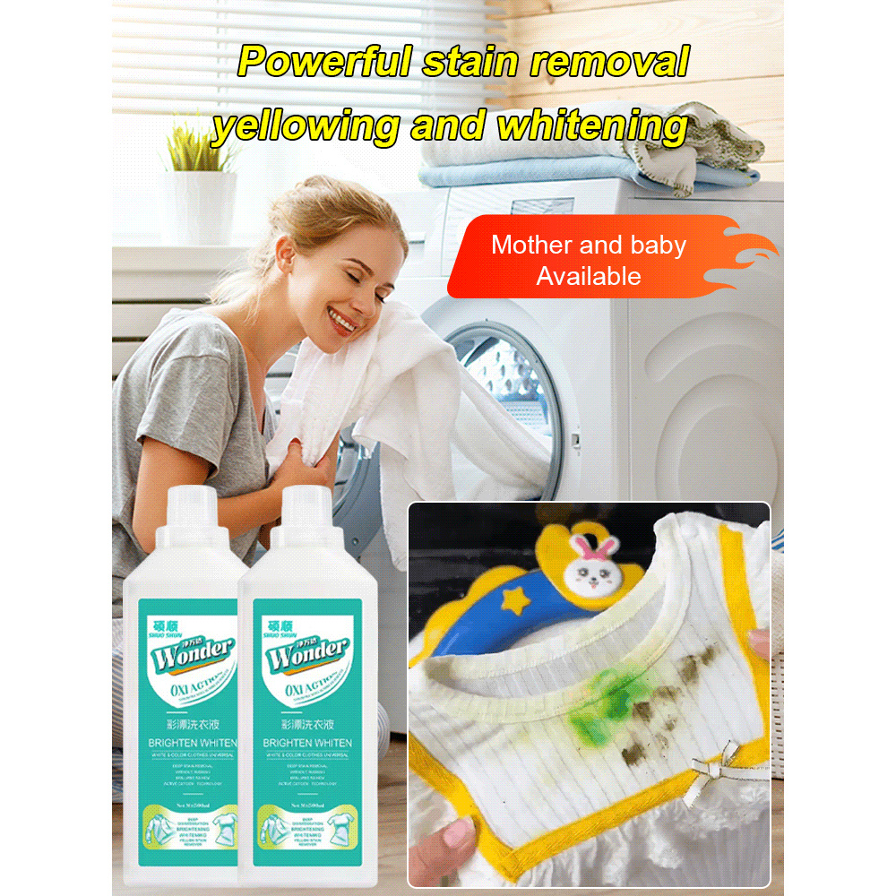 Concentrated cleaning solution laundry detergent yellowing cleaning ...