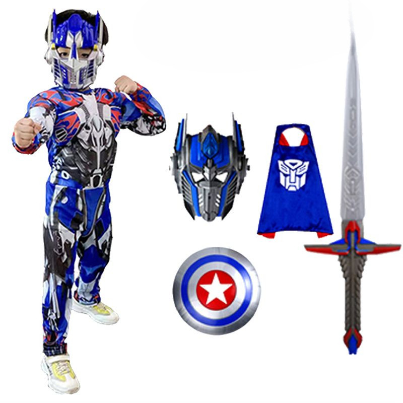Optimus Prime Clothes Children Halloween cos Costume Transformers ...