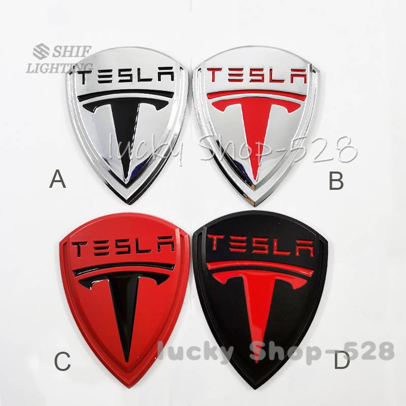 1 X 3D Metal TESLA Logo Sticker Decal Car Windows/bodywork/Side Label ...