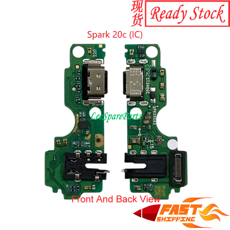 Tecno Spark 20 Pro / Spark 20c Charging Board USB Port Pin Mic Handfree ...