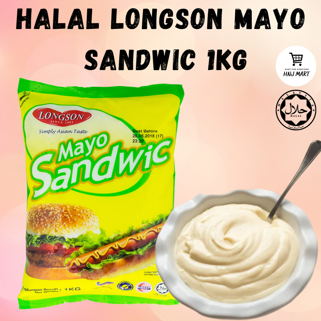 LONGSON MAYO SANDWIC 1KG CREAMY MAYONNAISE SPREAD DRESSING FOR ...