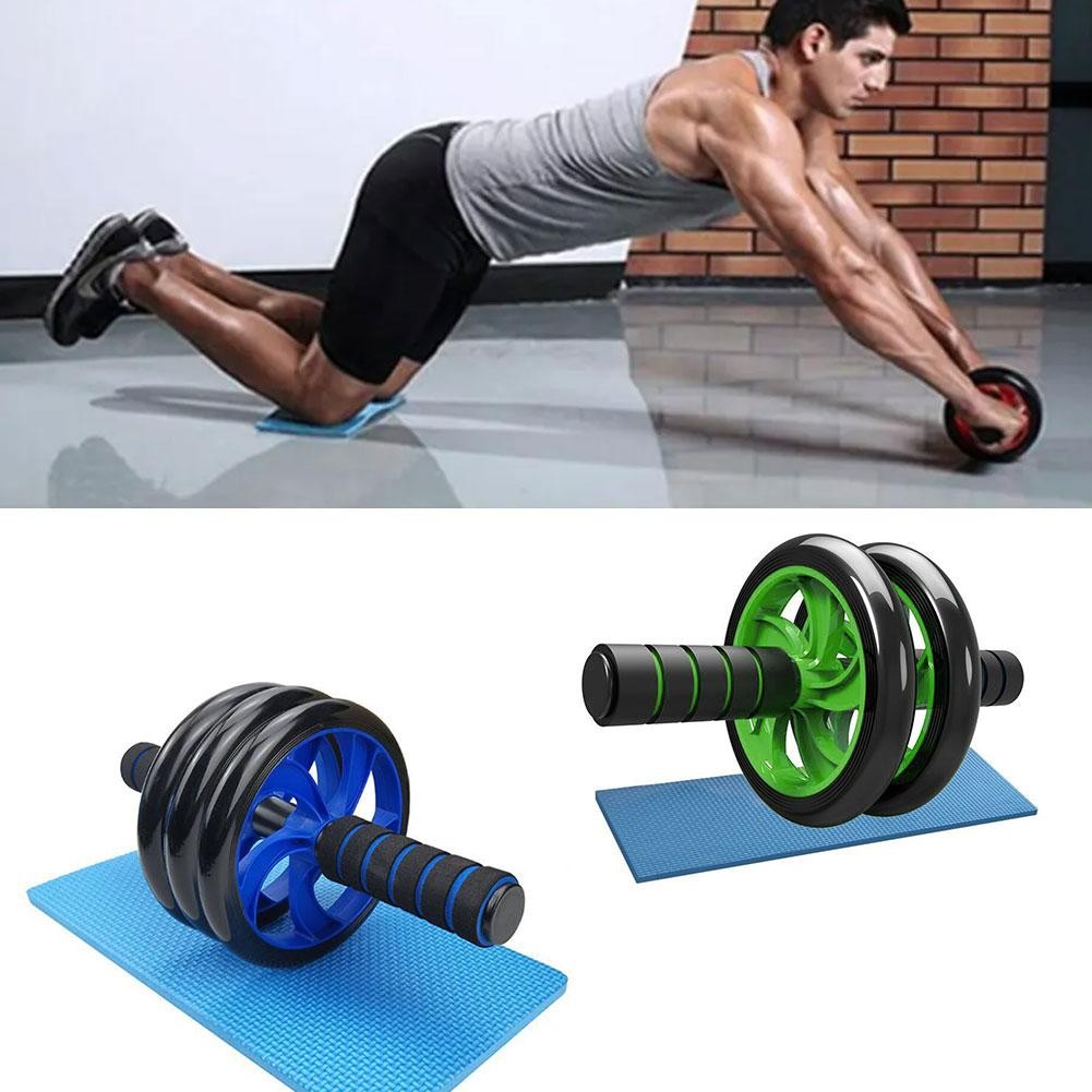 Double Wheel Ab Roller Wheel Roller Keep Fit Wheels Home Crunch ...