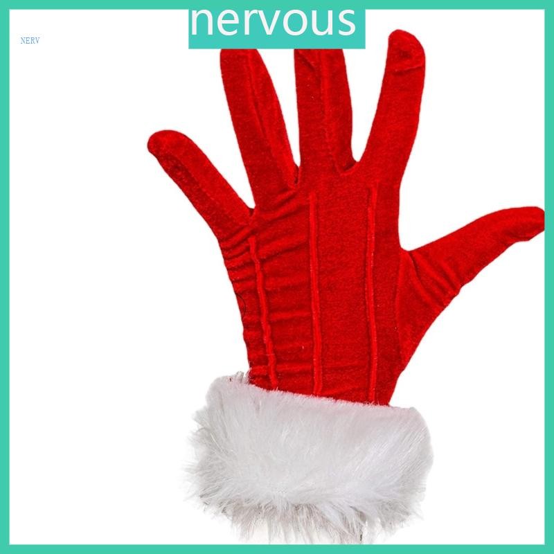 NERV Christmas Santa Gloves Role Play Costume Accessories Santa Gloves ...