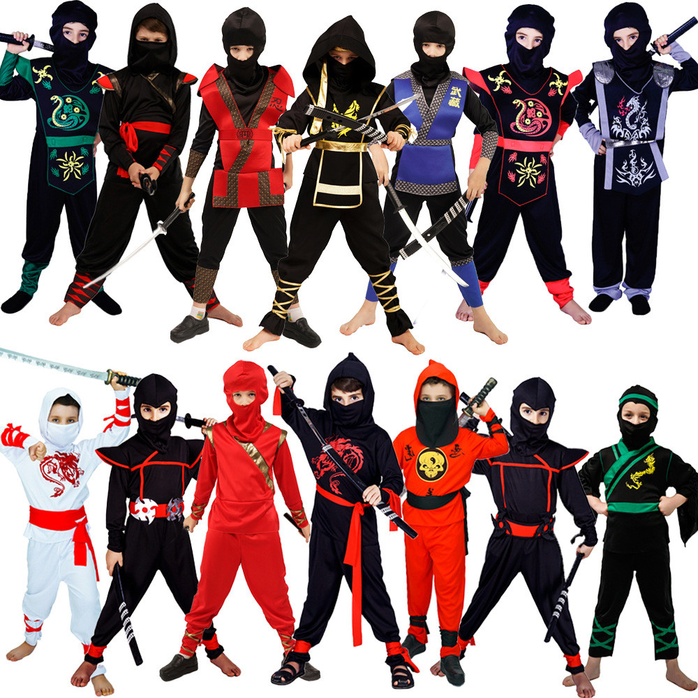 Halloween Children Ninja Costume Cosplay cos Kids Ninja Performance Costumes Kids Ninja Suit ...