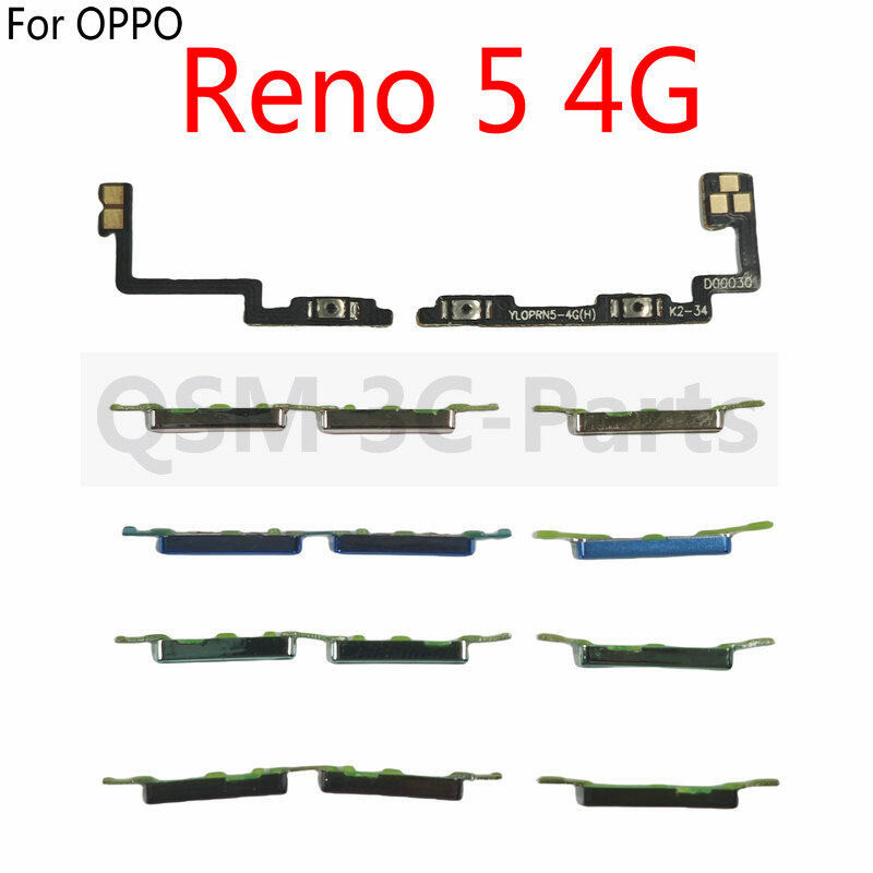 For OPPO Reno 5 4G Power on off Switch Button Side Volume Buttons Flex ...