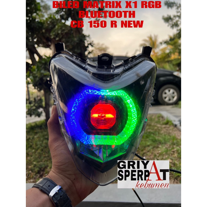 Costome CBR new CB 150 R new Led Biled matrix RGB headlights change any ...