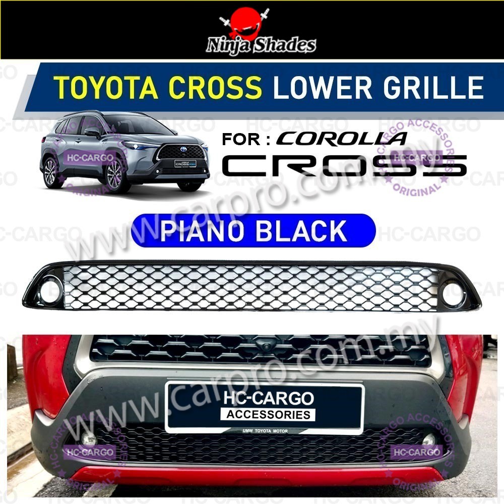 Toyota Corolla Cross Front Lower Grille With Painted Gloss Black ...
