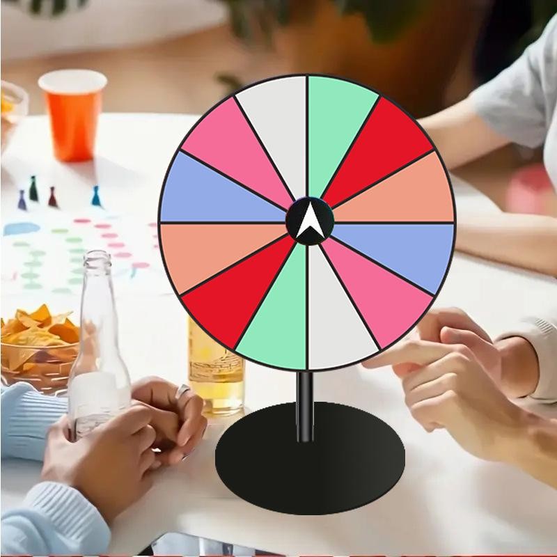 { MY Fashion } 1Pcs Acrylic Color Roulette Wheel Tabletop Prize Wheel ...