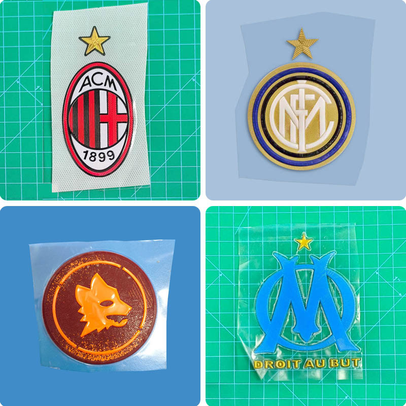 Team Badge Inter Milan Football Patch AC Milan Team Commemorative Badge ...