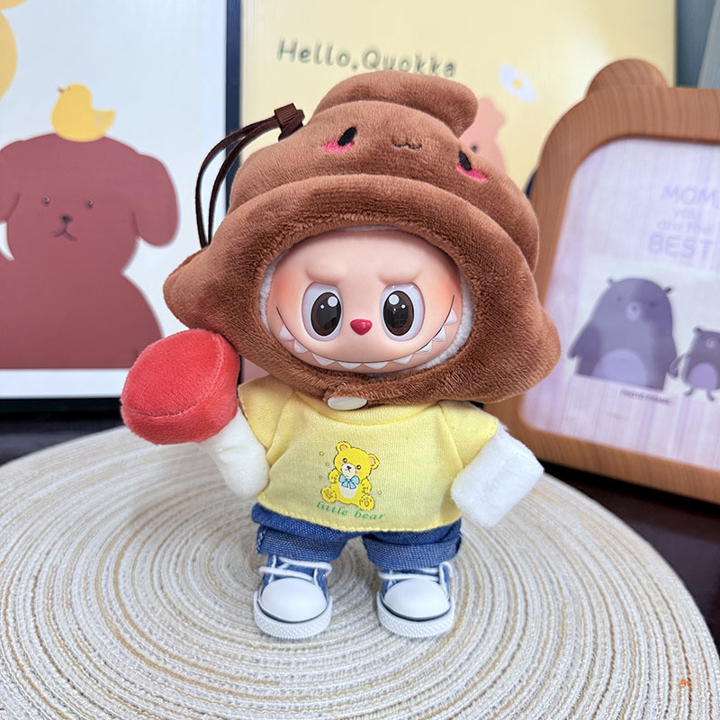 V1/V2/V3 Labubu Doll Clothes - Poop Three-piece Set | Shopee Malaysia