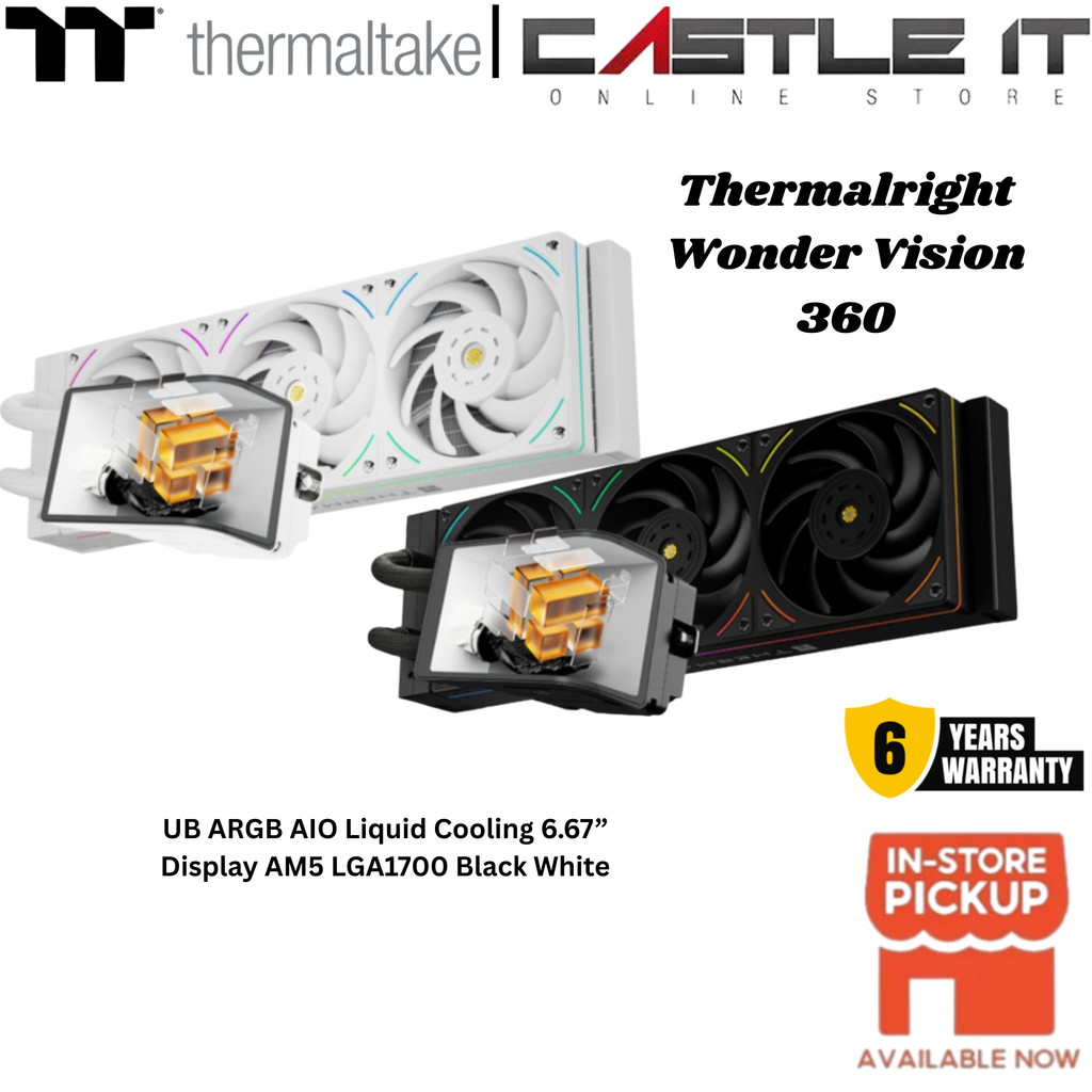 Thermalright Wonder Vision 360 UB ARGB AIO Liquid Cooling 6.67” Display ...