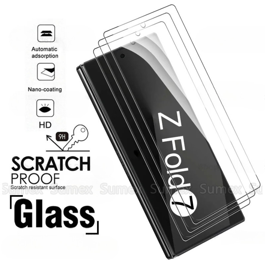 3-1pcs Screen Protector Tempered Glass For Samsung Galaxy Z Fold 7 6 5 ...