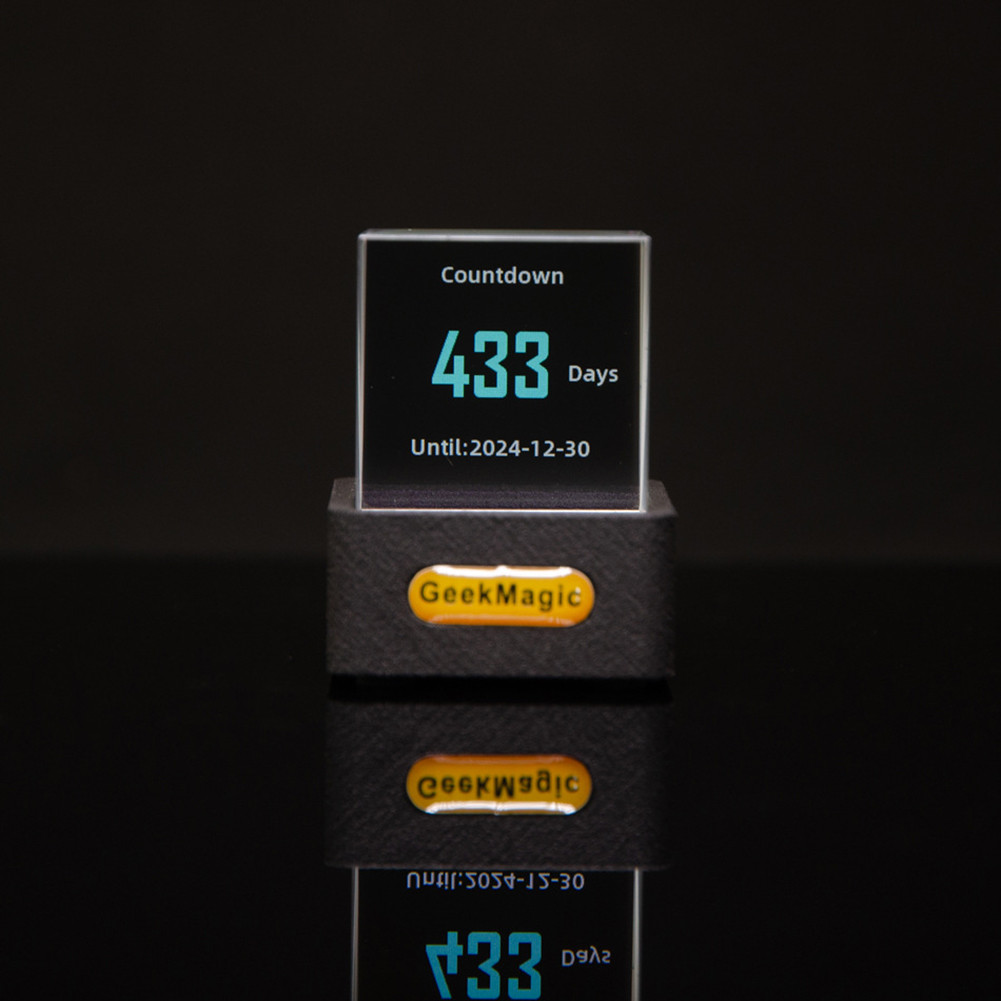 Crystal Cube Photo Display Holographic Desktop Smart Weather Station ...