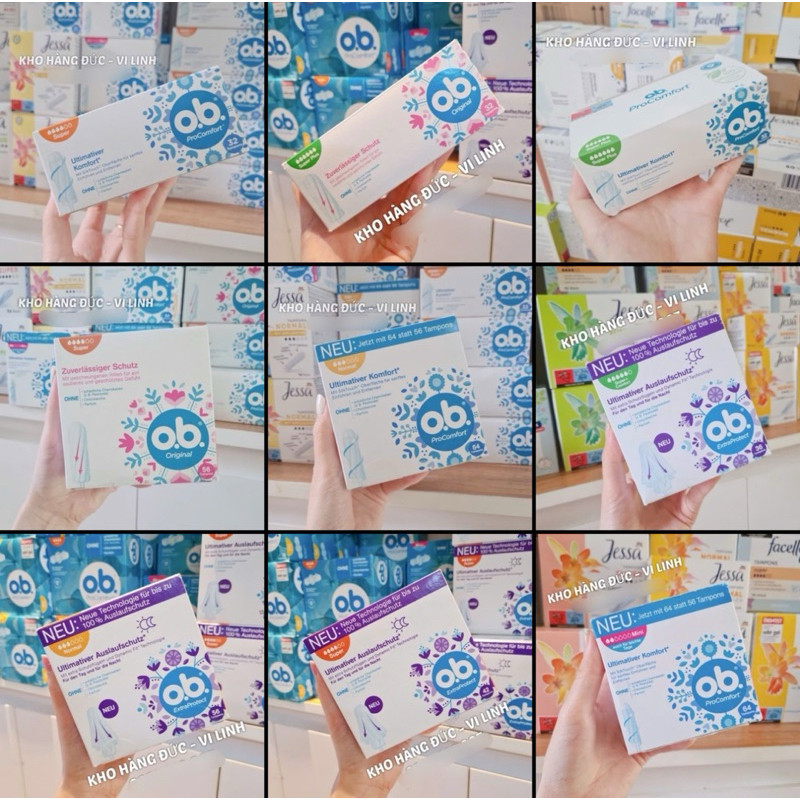 (Goods with enough German Bill) TAMPON GERMAN SANITARY PADS (OB, JESSA ...