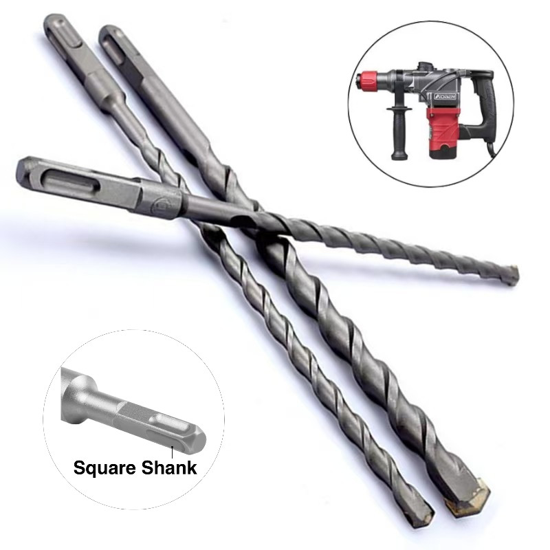 (SDS Square Shank) 150-250mm Long Carbide Tip Rotary Hammer Drill Bit ...
