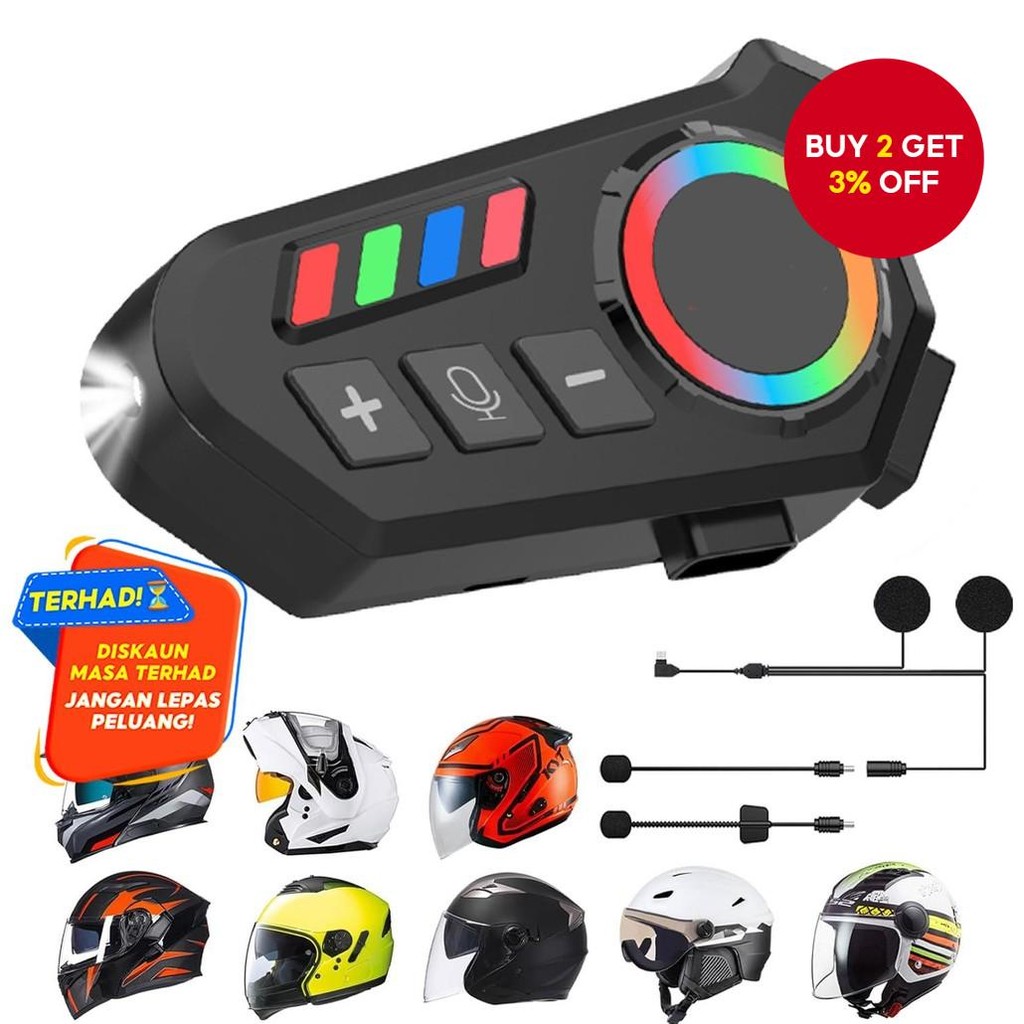 K06 Headsets Motorcycle Bluetooth Earphone Helmet Headphone With Mic ...