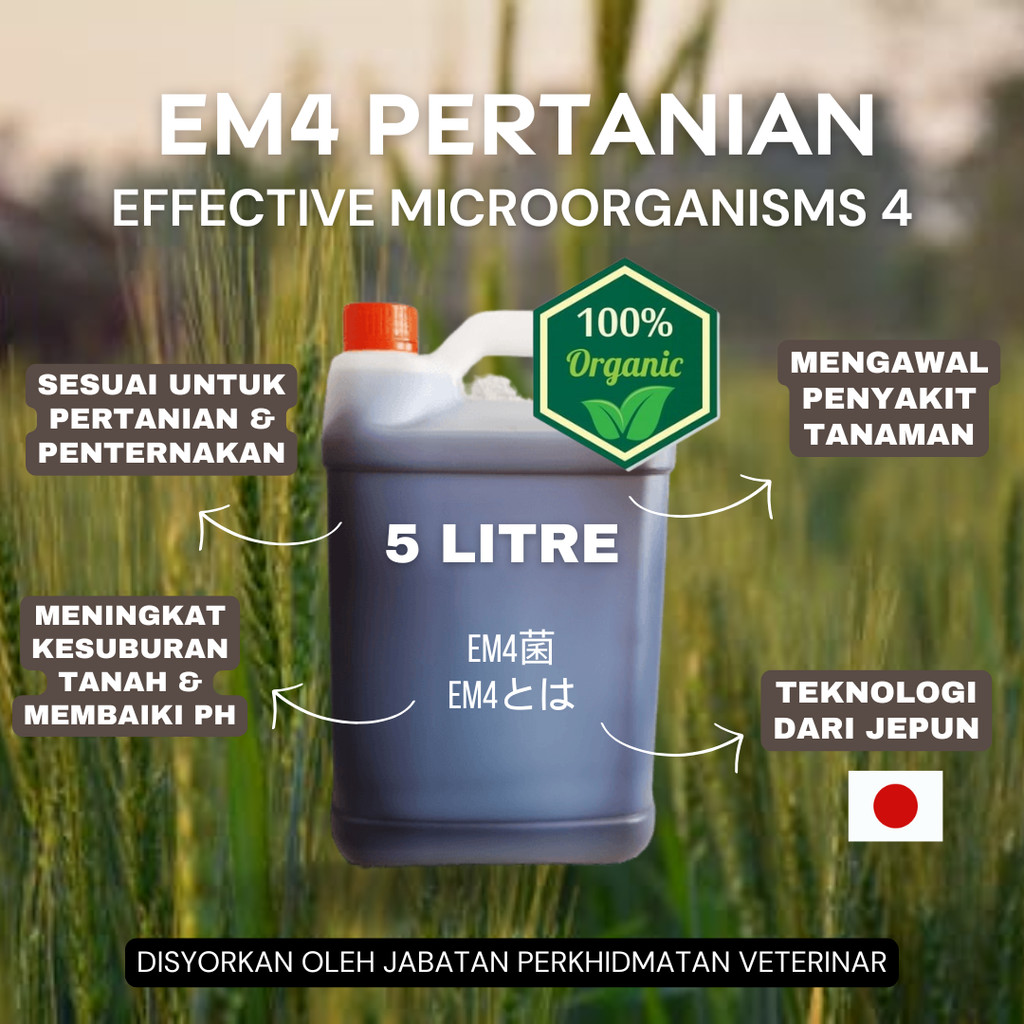 [Harga Pengenalan] EM4 Effective Microorganisms Microbes EMAS Activated ...