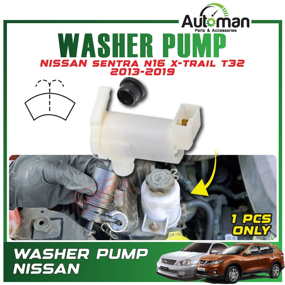 Nissan Sentra N16 X-Trail T32 2013 - 2019 Washer Pump Motor Spray ...
