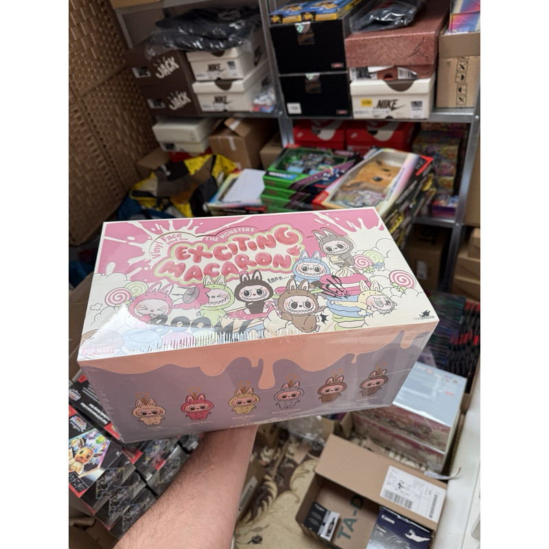 Authentic Labubu The Monsters Exciting Macarons Vinyl Sealed Case (6 ...