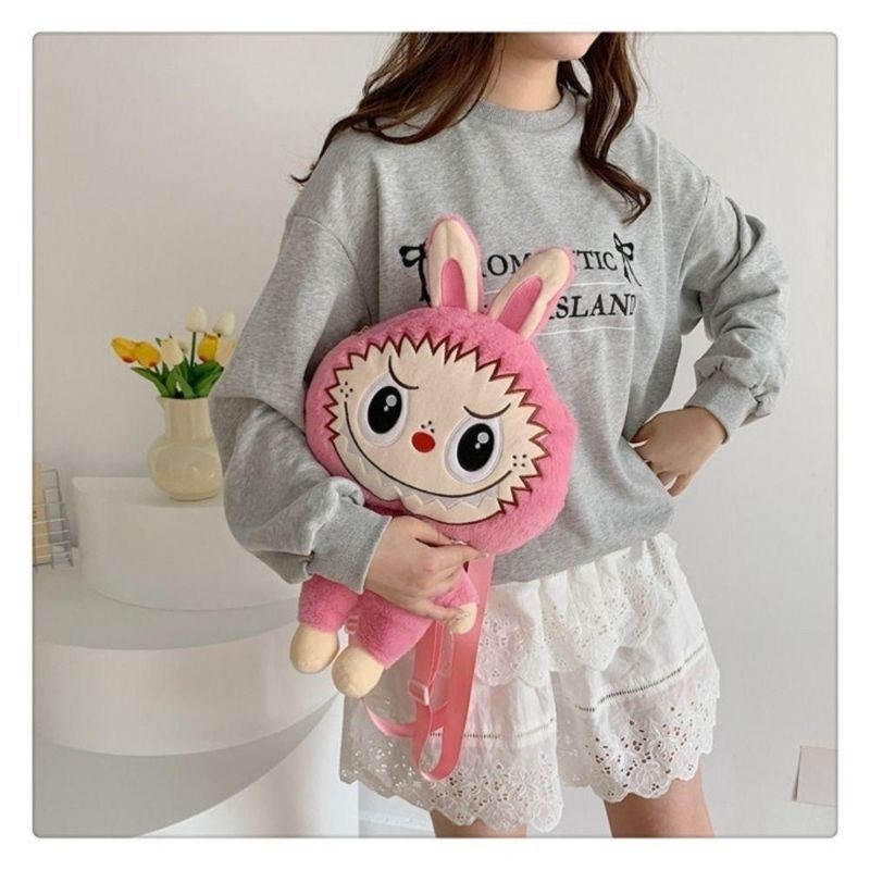 Labubu Luxury Backpack, Labubu CHOUSE LIFE Cartoon Crossbody Bag ...