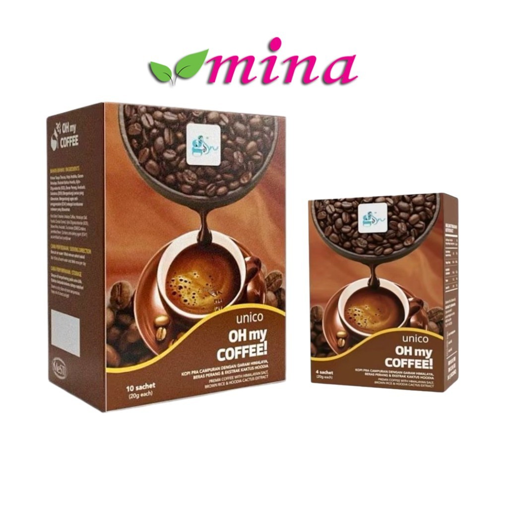 UNICO Oh My Coffee 4s 10s Premix Kopi with Himalayan Salt Original Hq ...