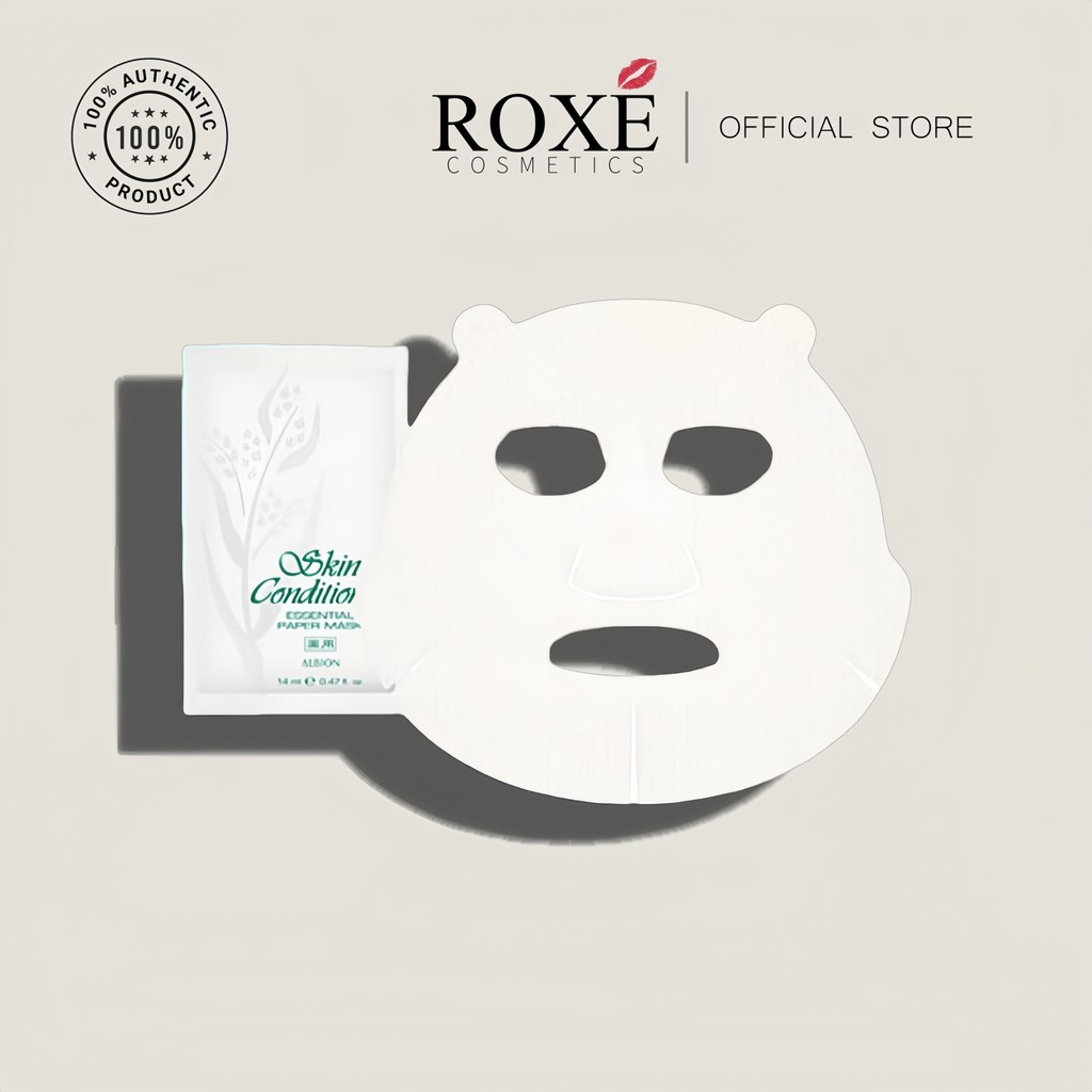 ALBION | Skin Conditioner Essential Paper Face Mask 14ml | Shopee Malaysia
