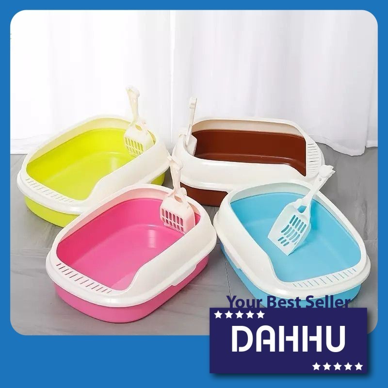 Cat Litter Box Bekas Pasir Kucing Cat Litter Tray Cat Toilet Tandas ...
