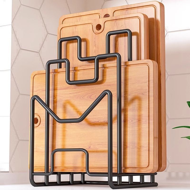 {Cutting Board Rack} Kitchen Shelf Countertop Cutting Board Storage ...