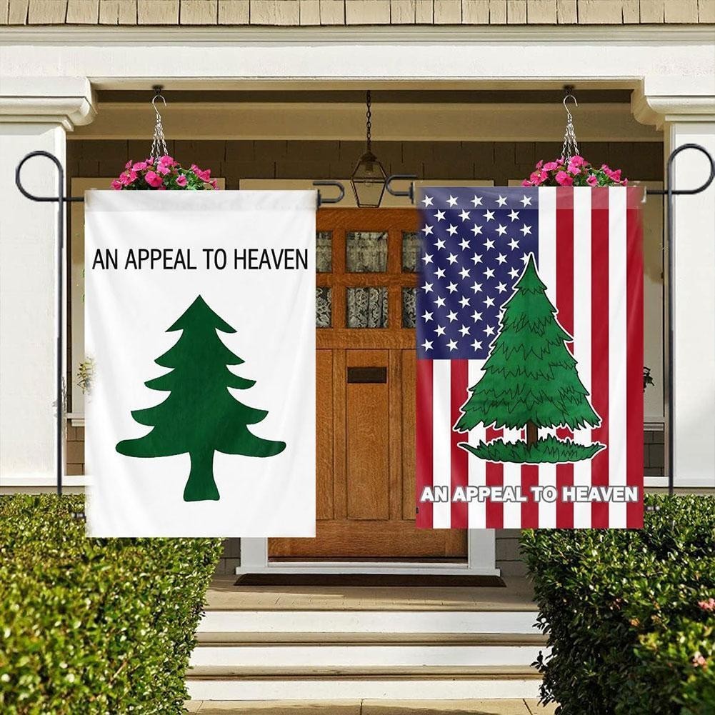 An Appeal To Heaven Flag Pine Tree Flags Double Sided Banner. Garden ...