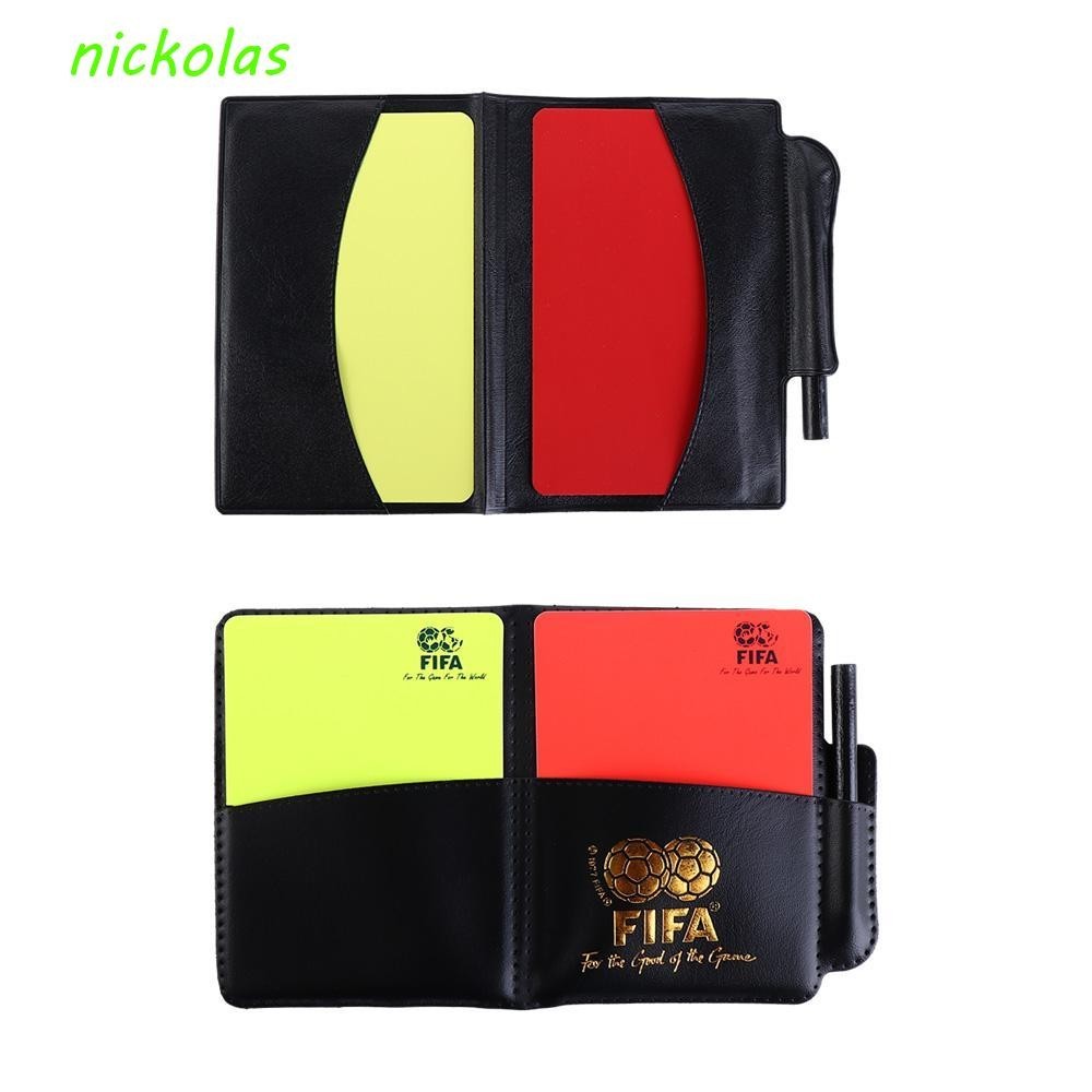 NICKOLAS Soccer Referee Card, Red Card Yellow Card Football Referee ...