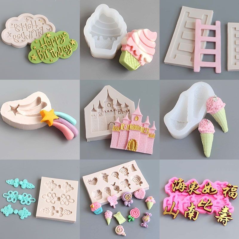 Fondant Silicone Acuan Cake perhiasan Selamat Hari Lahir Istana Putera ...