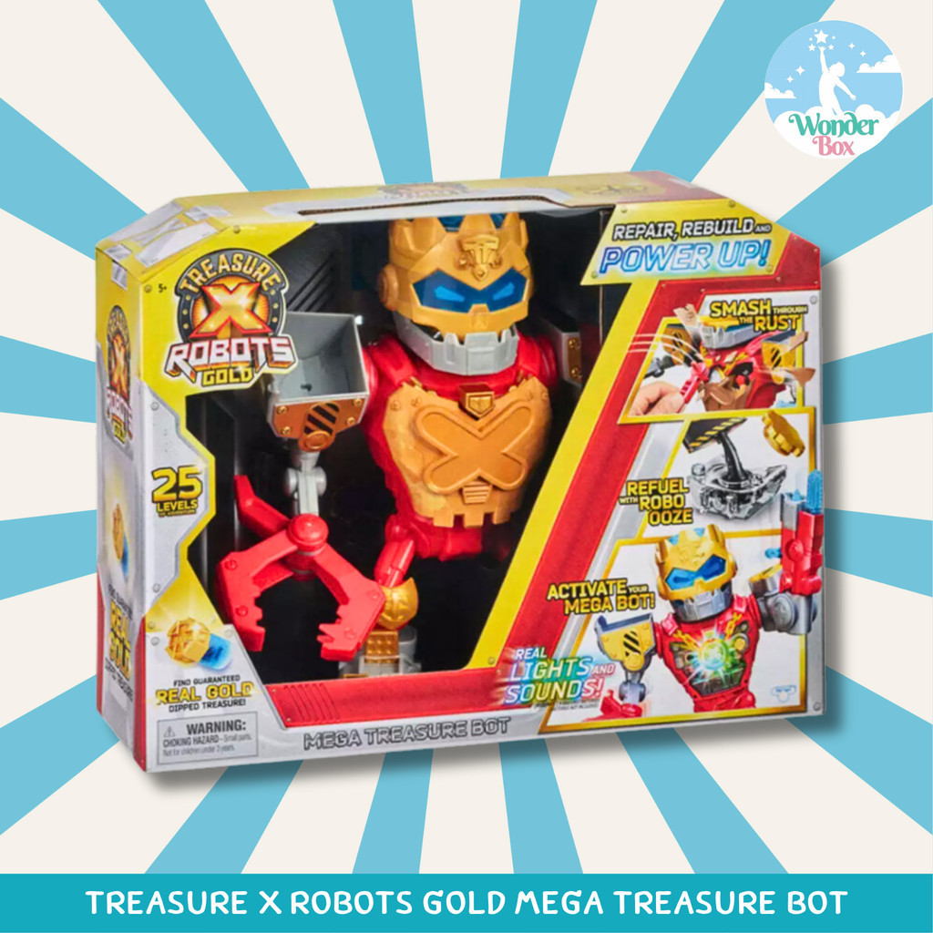 Treasure X Robots Gold Mega Bot Robotics For Children To Play With ...