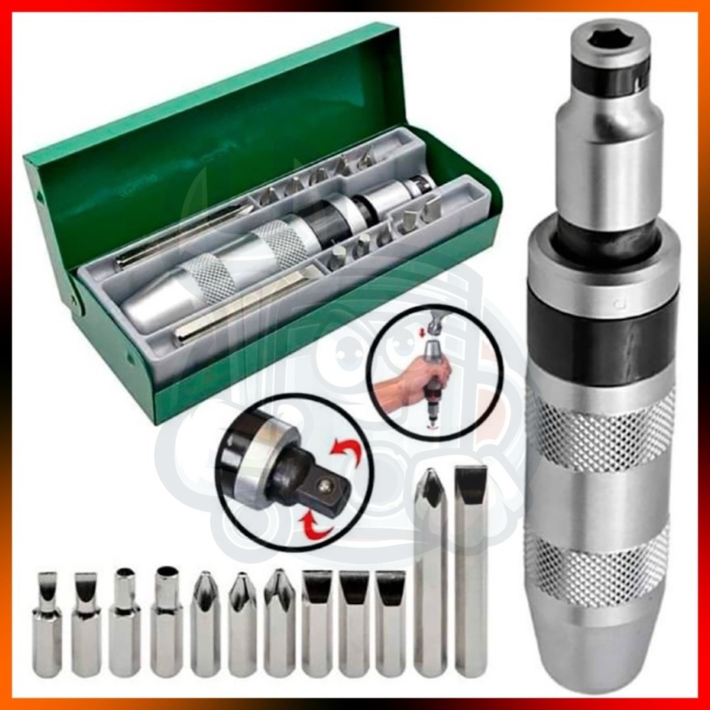 Impact Driver Set Reversible Drive Bit Set Portable Automotive ...