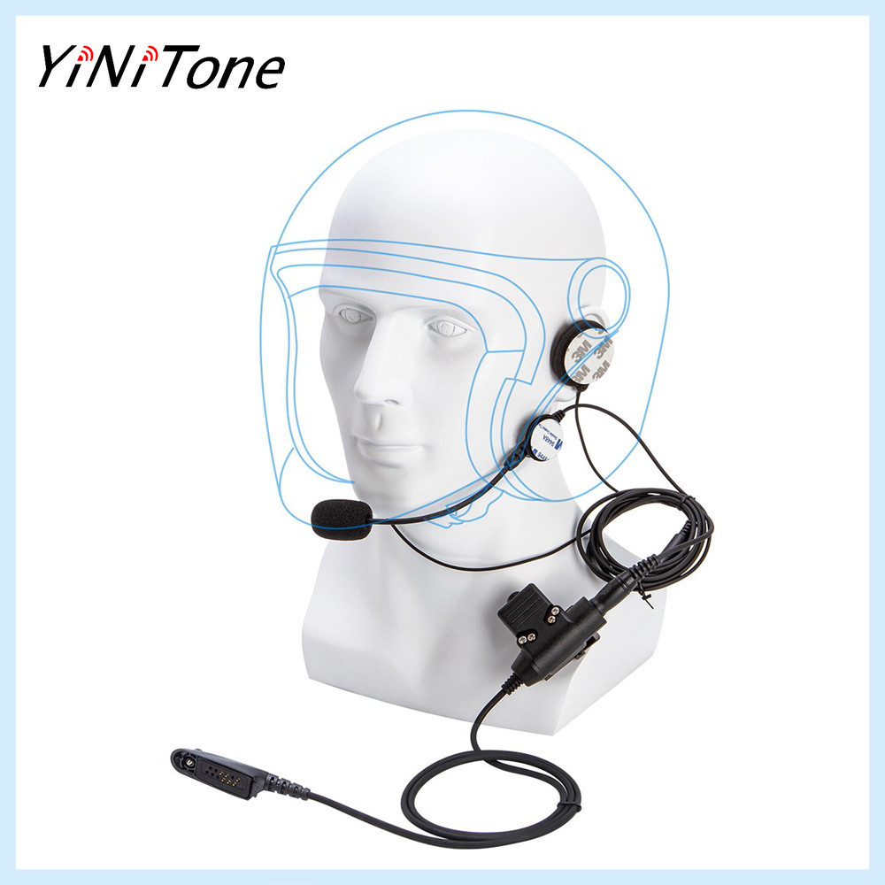 Motorcycle Helmet Ham Radio Microphone Headset with U94 PTT Adapter For ...